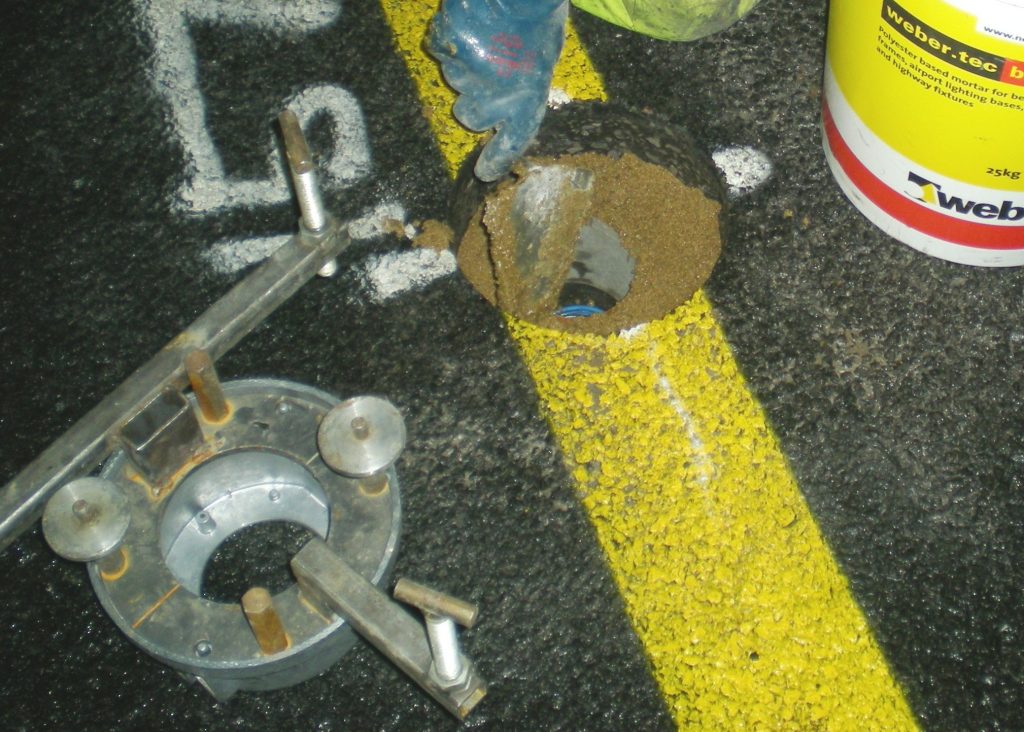 Weber Mortar & Grouting Compounds for Coring Airfield Light Fittings - Airfield Lighting Systems